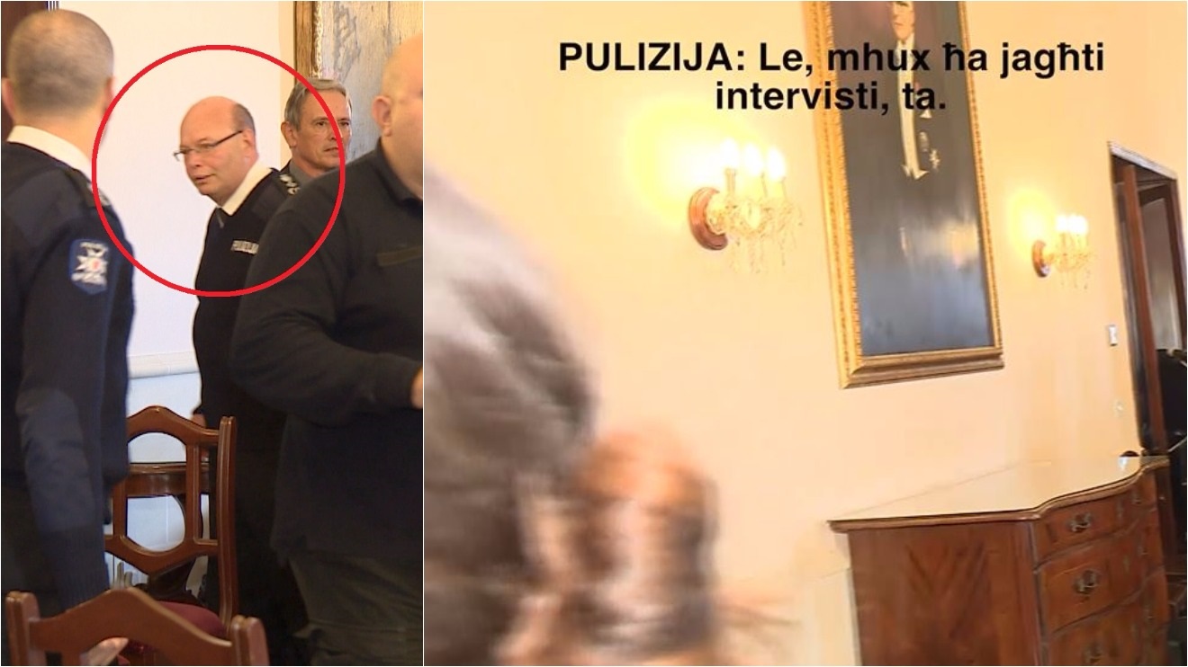 FILMAT: Il-Kummissarju jaħrab mill-media u jevita mistoqsijiet dwar l ... FILMAT: Il-Kummissarju jaħrab mill-media u jevita mistoqsijiet dwar l ...