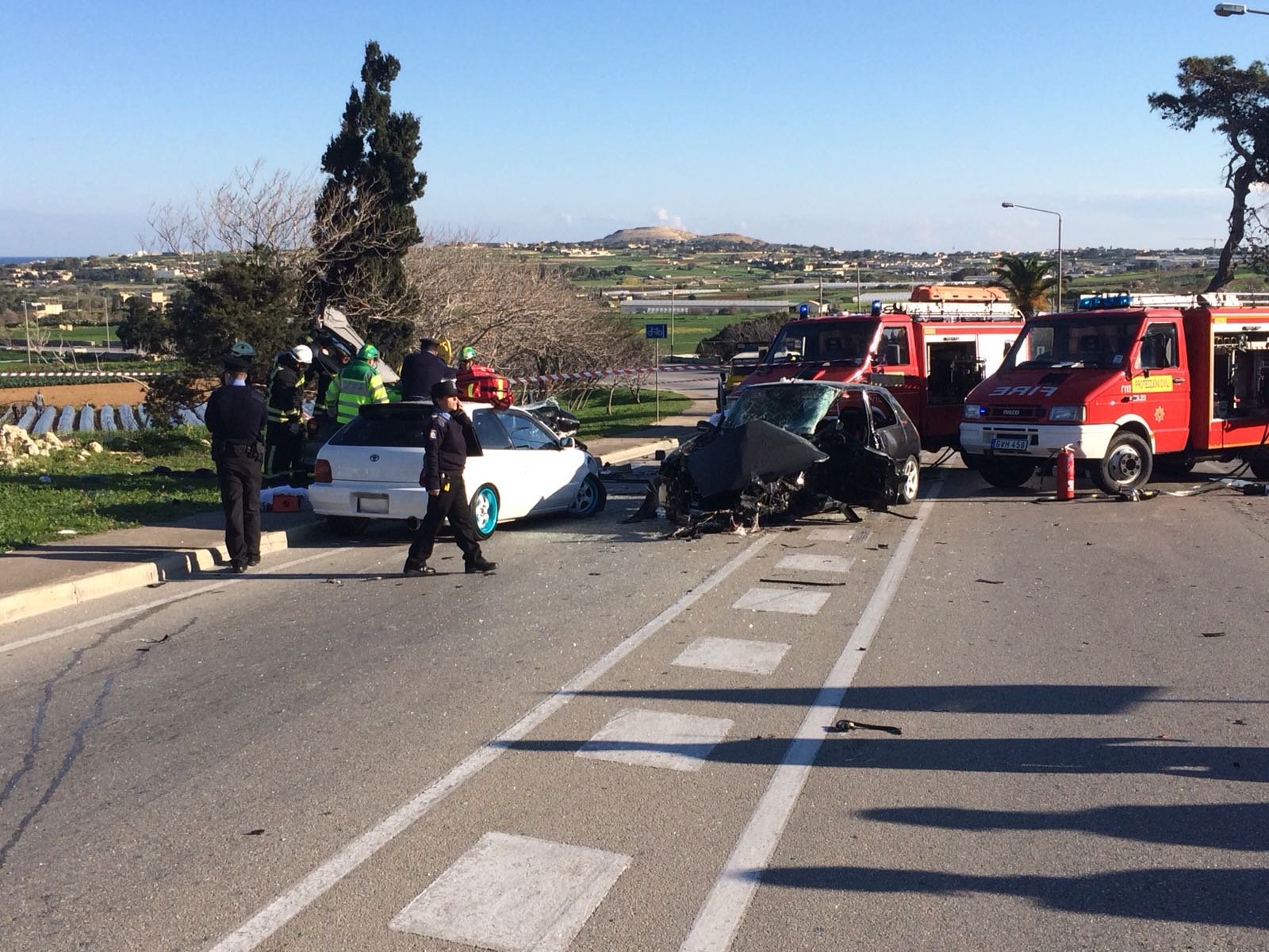 AĠĠORNATA: Ħabta bejn tliet karozzi f'Burmarrad: 7 l-isptar b'5 minnhom ...