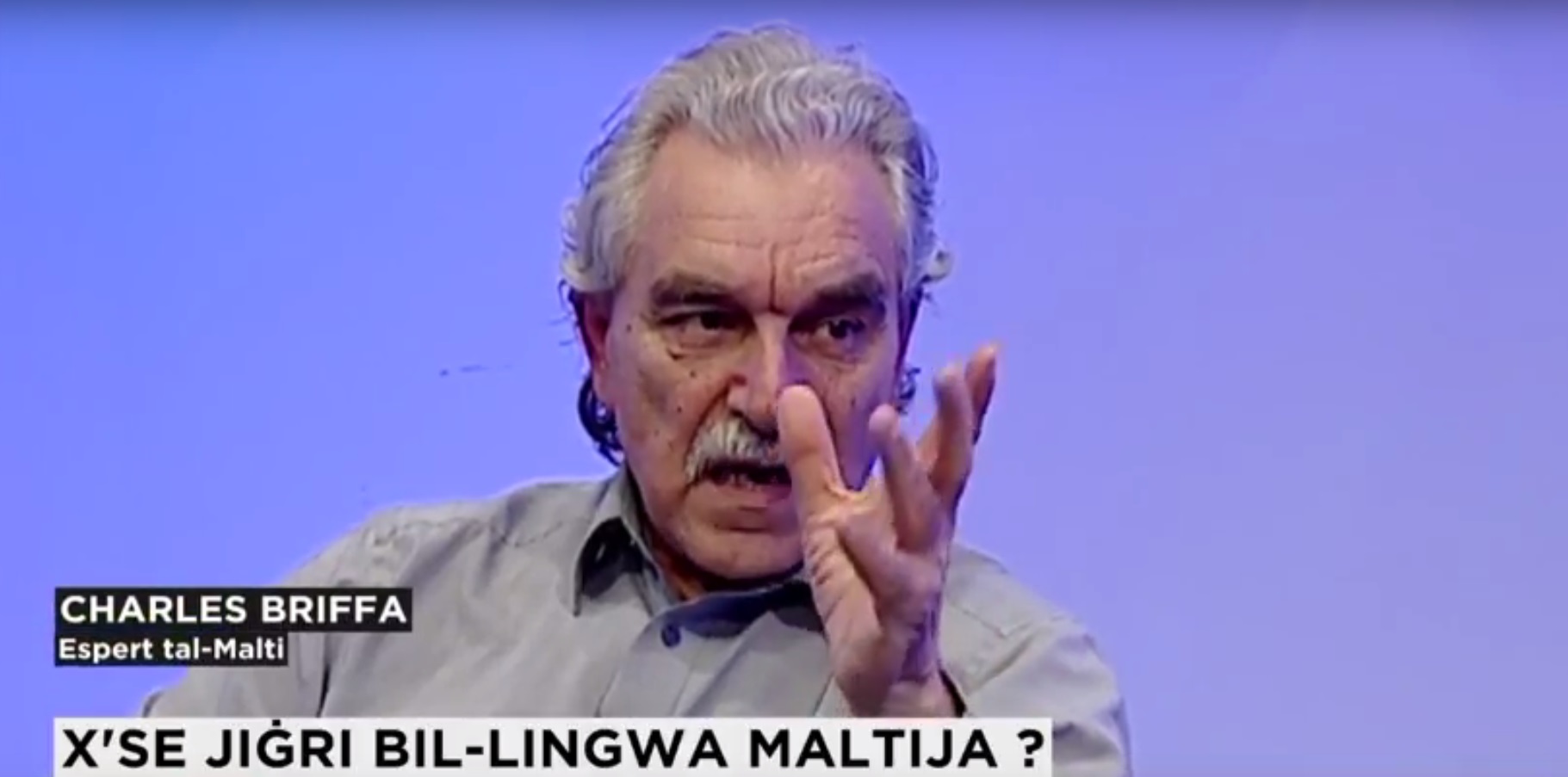 NET LIVE: "Qed inbarru l-ilsien Malti" - Charles Briffa - NETnews