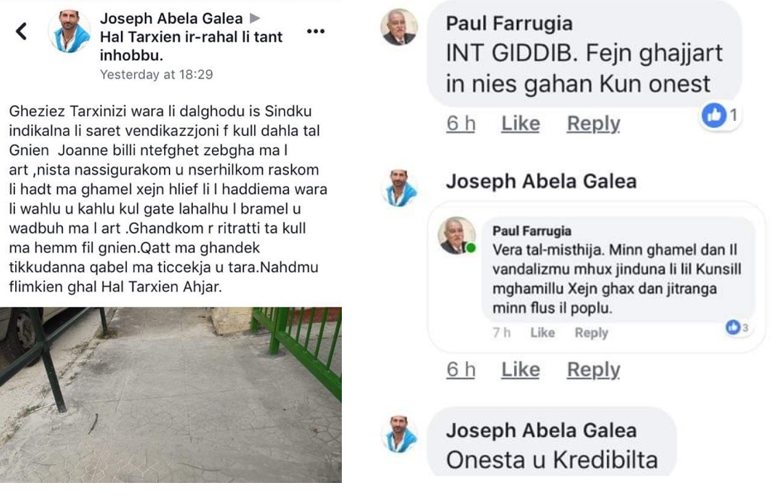 Tisħon il-qiegħa bejn is-Sindku u l-eks Sindku Laburista f’Ħal Tarxien ...