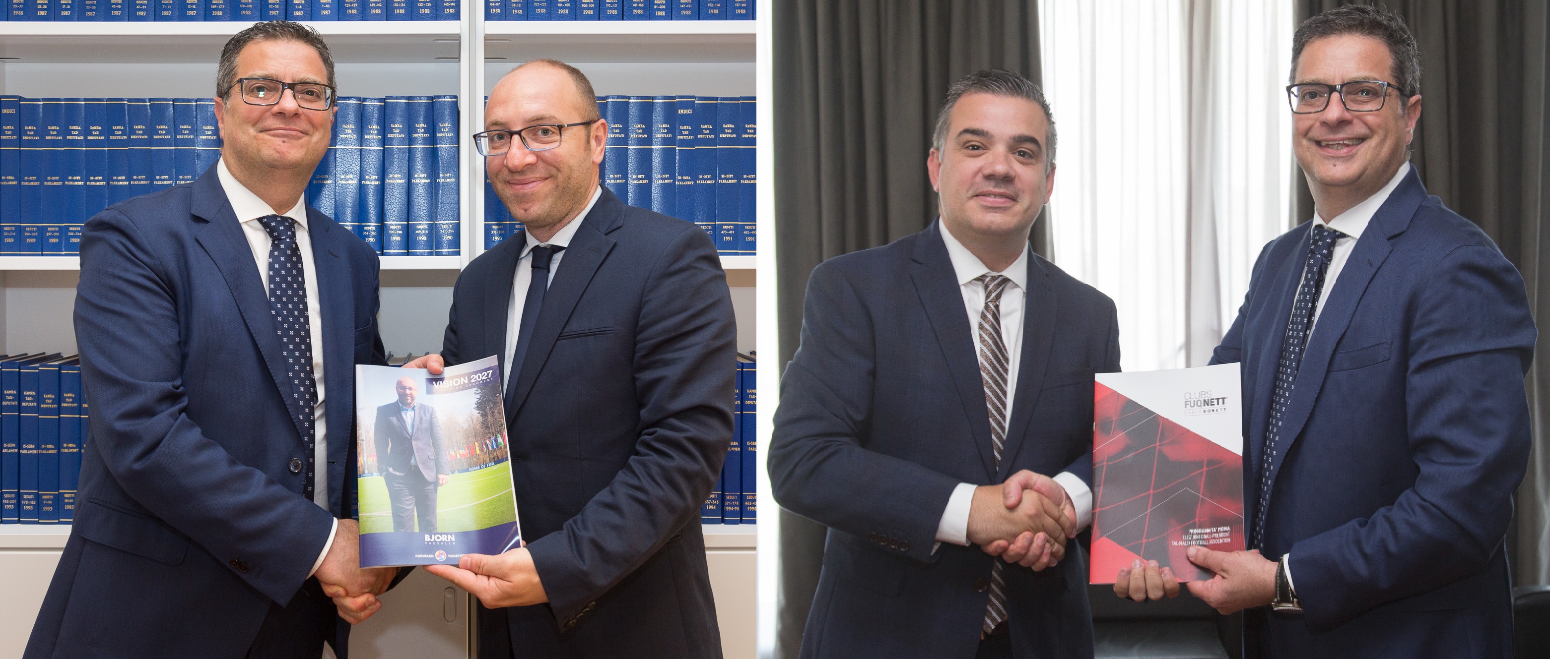 Il-Kap tal-PN Adrian Delia jiltaqa' maż-żewġ kandidati għall-kariga ta ...