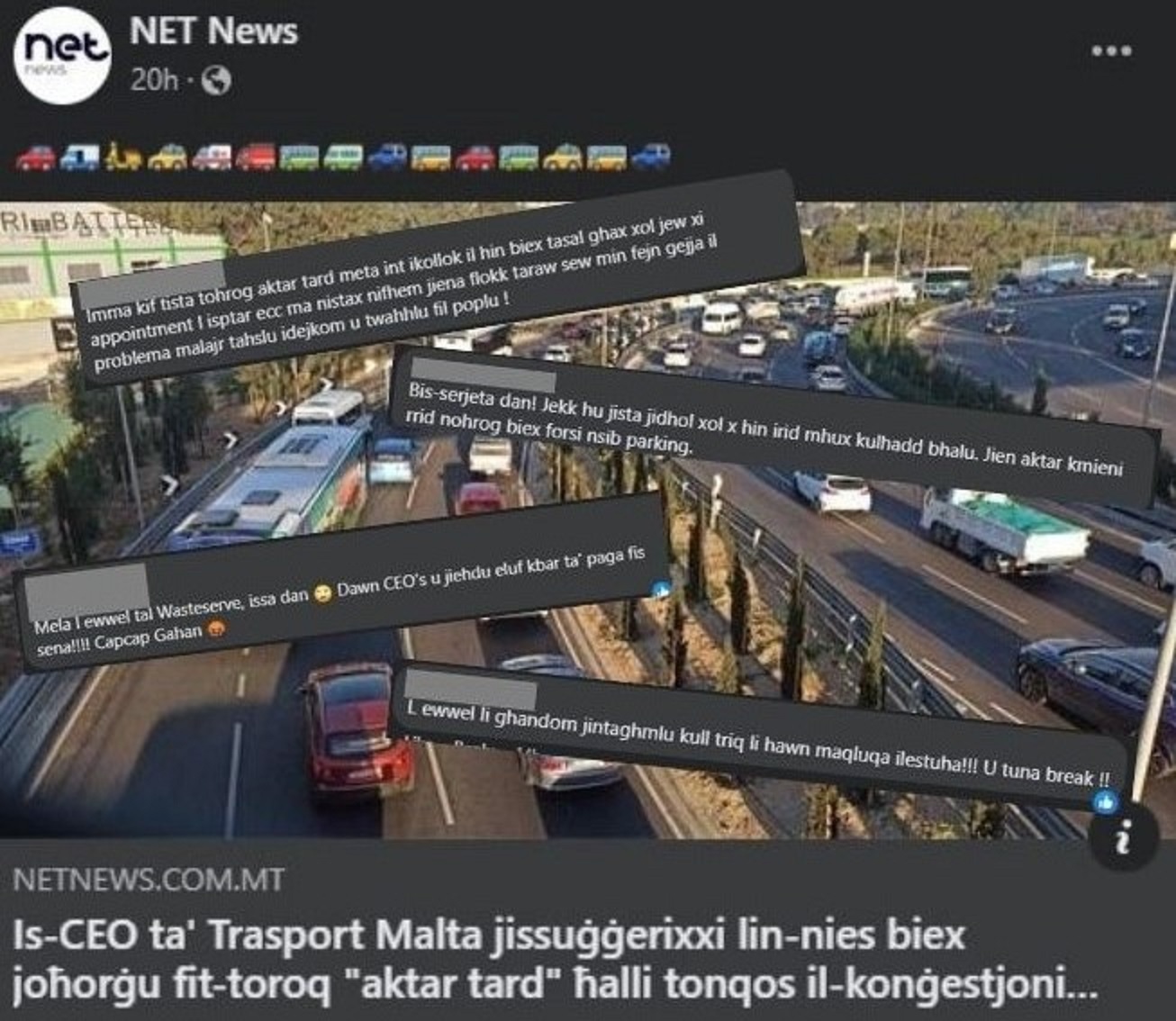 Is-suġġeriment tas-CEO ta' Transport Malta spiċċa ċajta fuq fomm ...