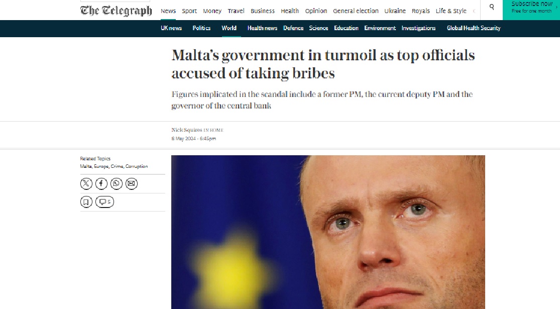 Il-kriżi tal-Gvern tispiċċa tiddomina l-ġurnali internazzjonali - NETnews