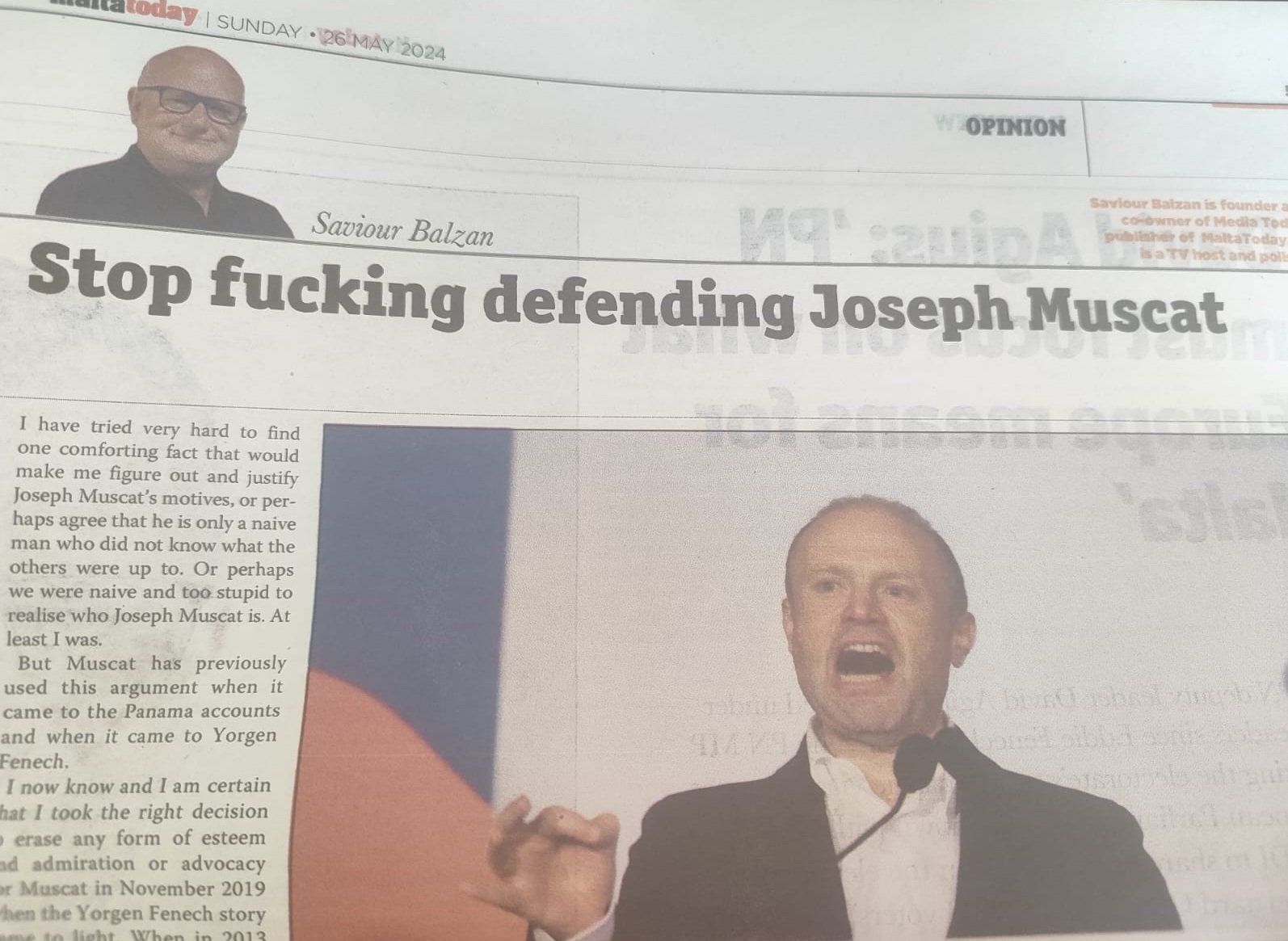 Saviour Balzan jikkundana l-appoġġ li l-Partit Laburista qed jagħti lil ...