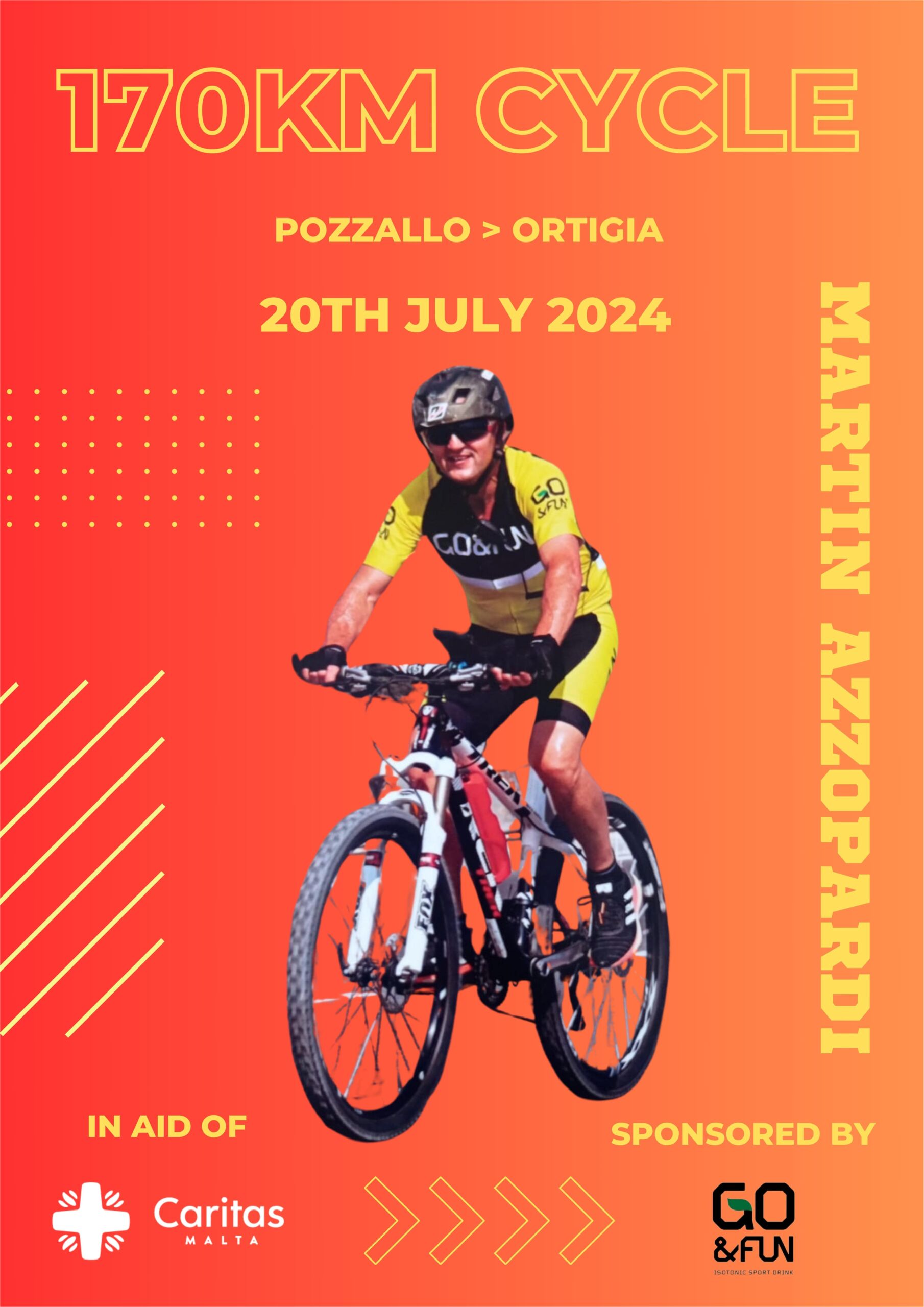 170km bir-rota minn Pozzallo sa Ortigia b’risq Caritas Malta - NETnews