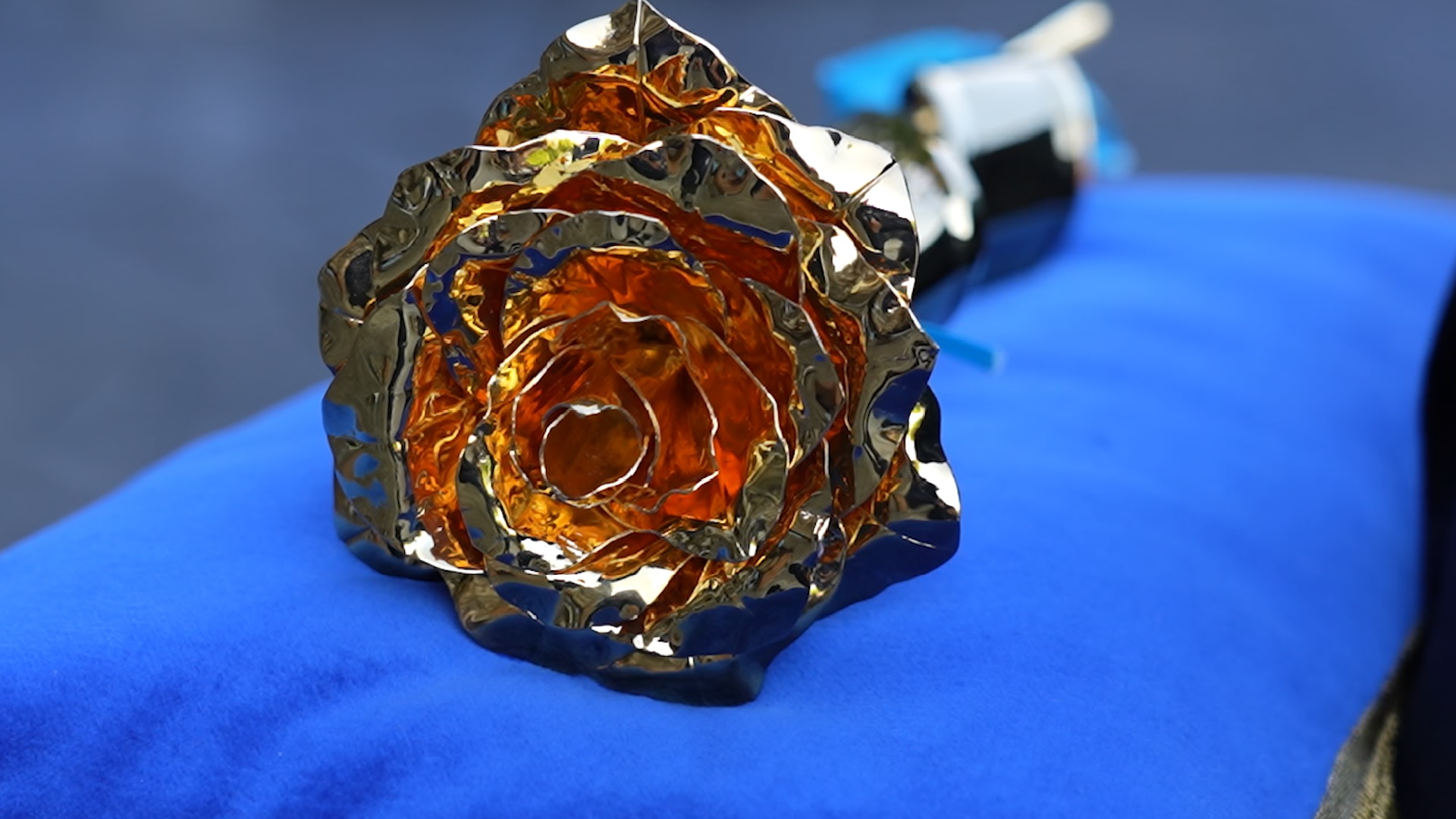 Il-vara ta' Marija Immakulata tiġi mogħtija l-warda tad-deheb waqt il ...