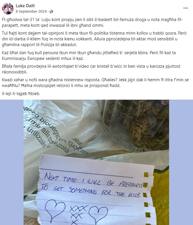 "Issemmix lil Robert għax nivvomta" - Luke Dalli - NETnews