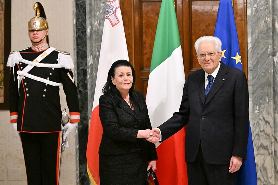 Il-President Myriam Spiteri Debono tiltaqa’ mal-President tal-Italja ...