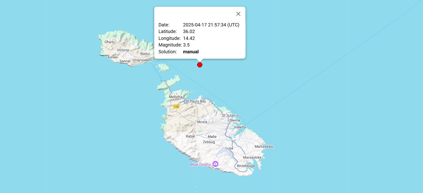 Terremot li nħass sew f'diversi zoni ta' Malta kejjel 3.5 fuq l-iskala ...