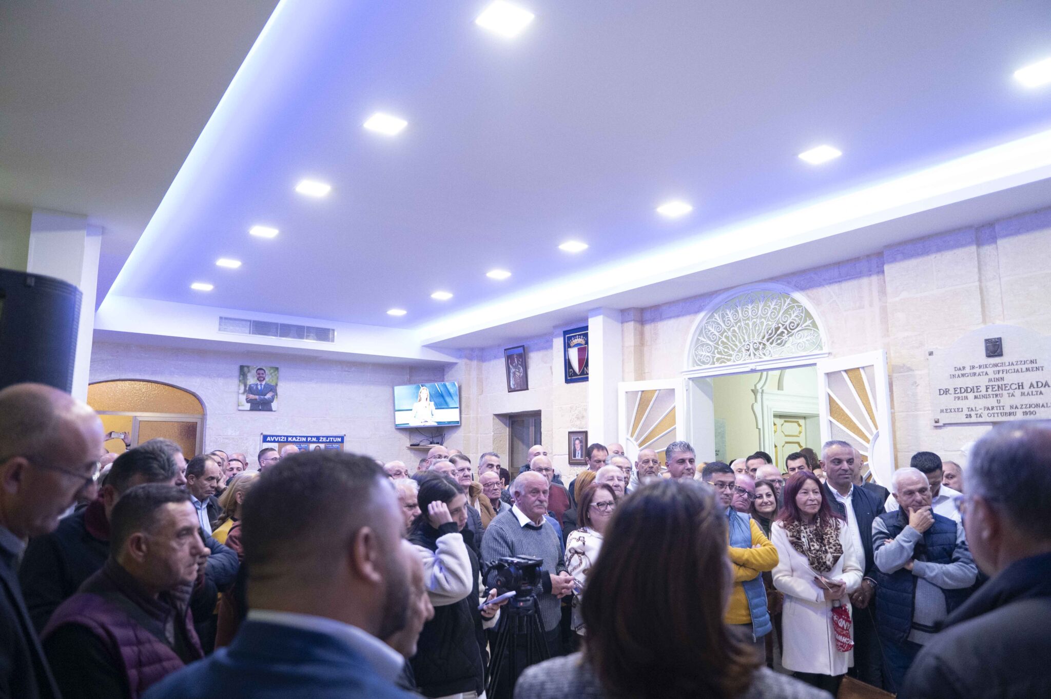 Inawgurat ix-xogħol ta' tiġdid li sar fil-Każin tal-PN fiż-Żejtun - NETnews