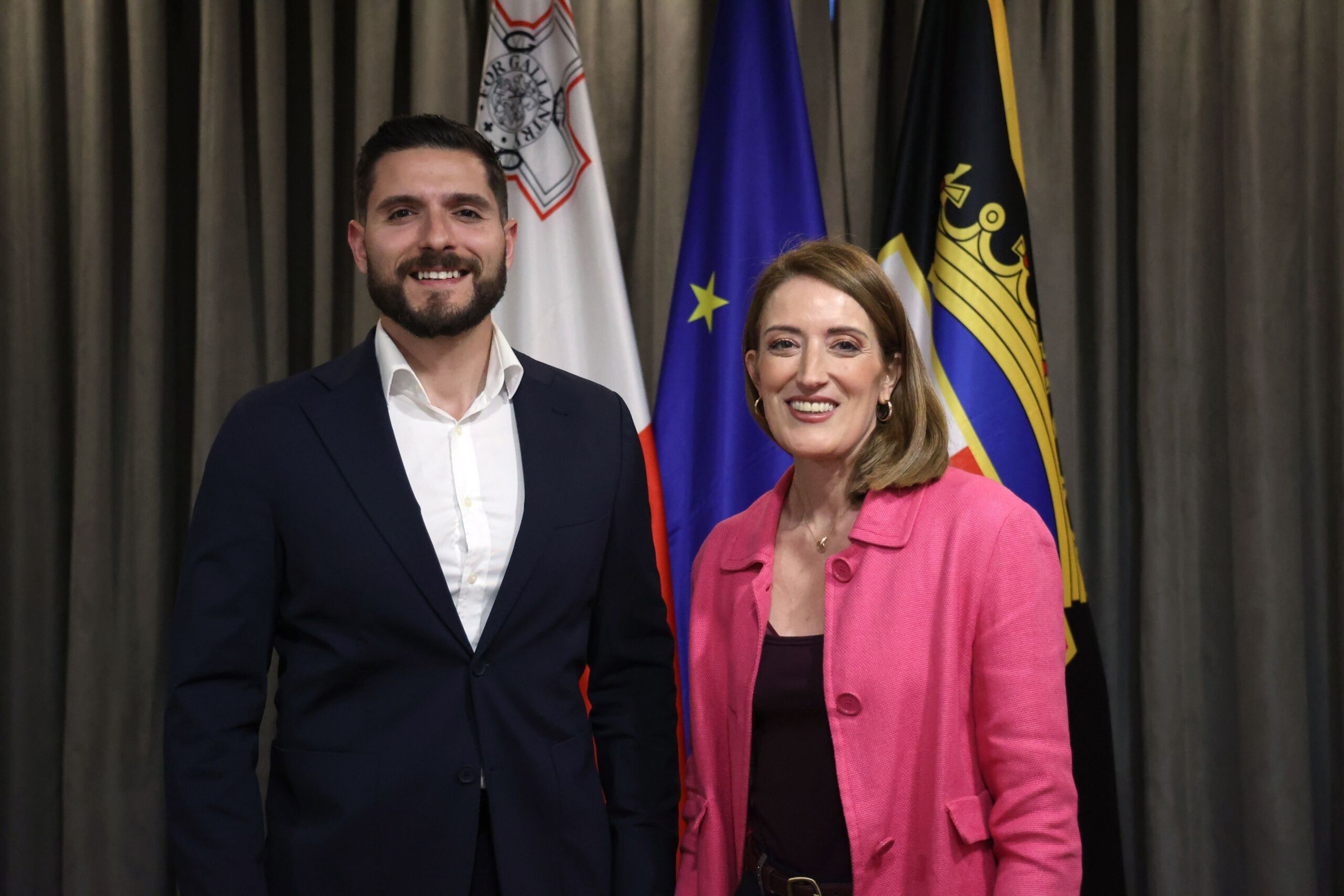 Alex Borg f'laqgħa ma' Roberta Metsola fid-Dar Ċentrali - NETnews