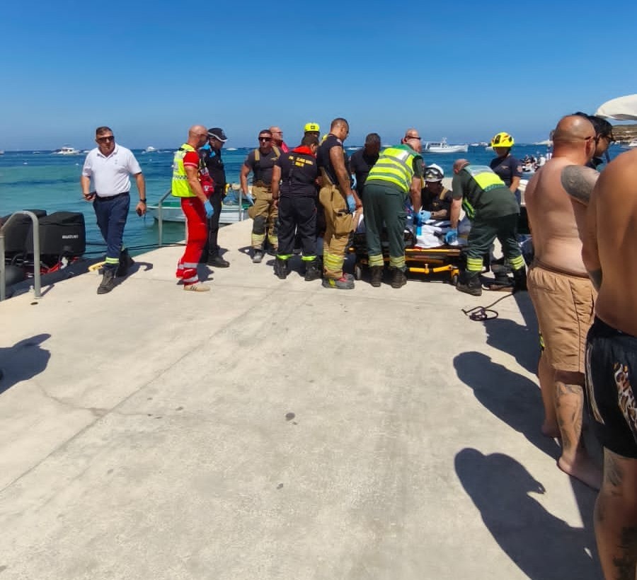 Żagħżugħ jittieħed l-Isptar Mater Dei wara li kellu inċident bil-jetski ...